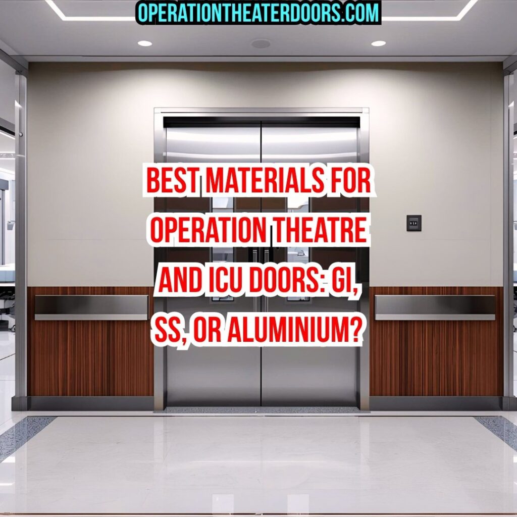 Operation Theatre & ICU Doors Manufacturer Ahmedabad Gujarat